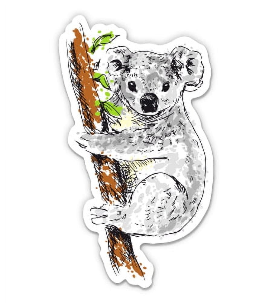 Koala - 12" Vinyl Sticker Waterproof Decal - Walmart.com