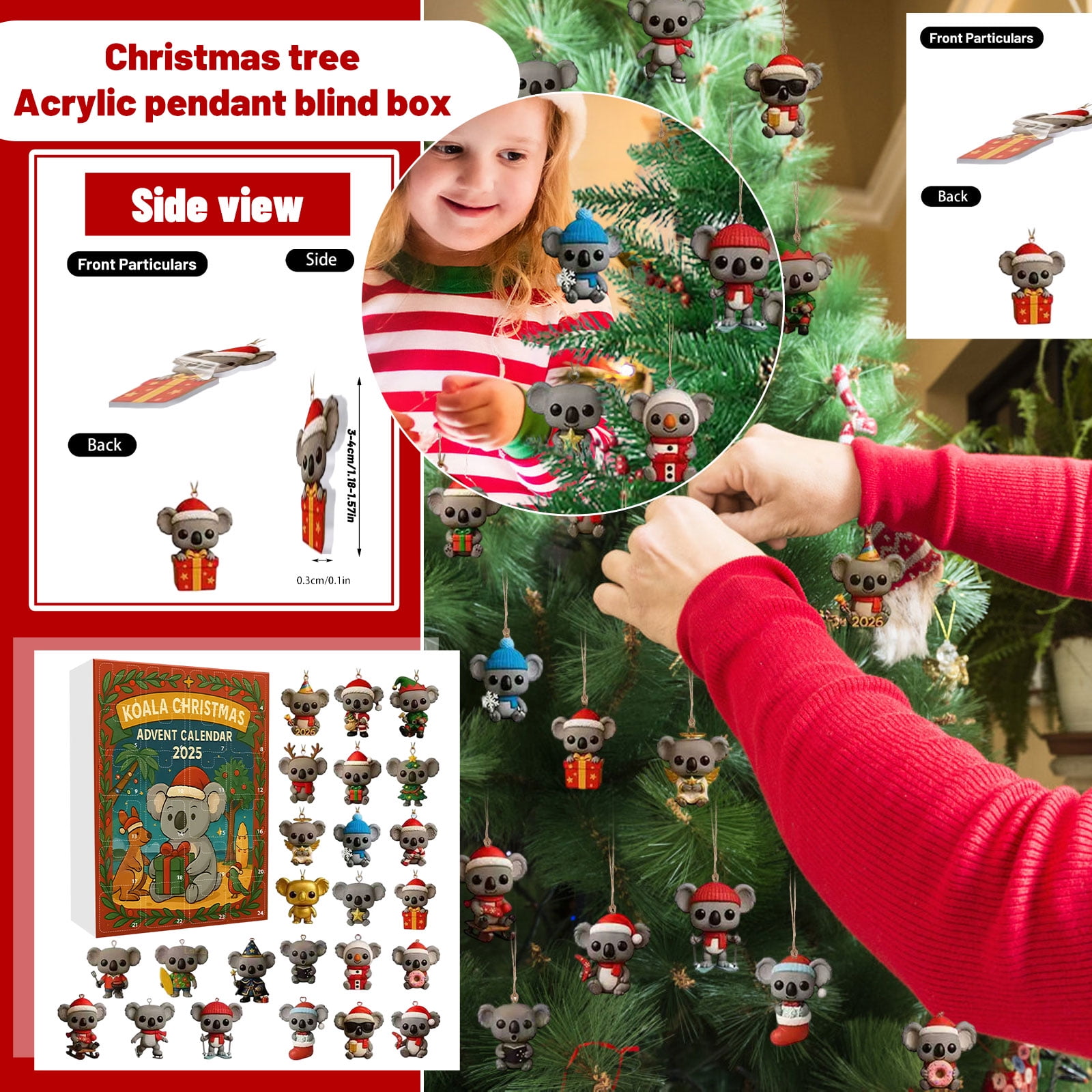 Koala Advent Calendar 2025, 24 Days Christmas Koala Countdown Calendar ...