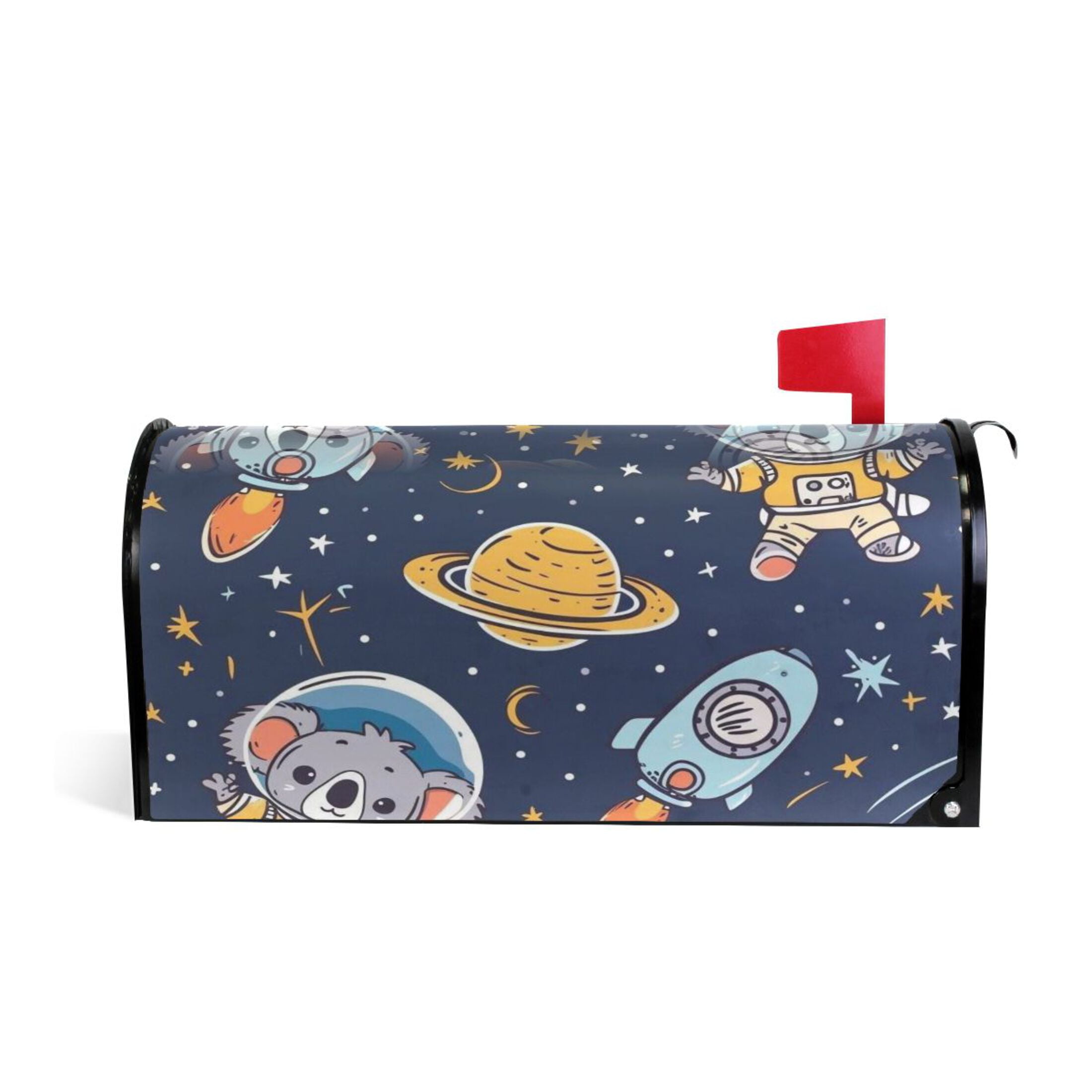 Koala Astronaut Magnetic Mailbox Covers 21" X 18" Post Letter Box Wraps ...