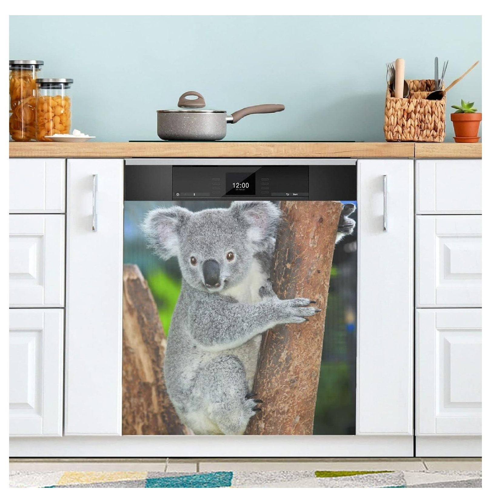 Koala Bear Lovely Magnetic Dishwasher Cover Forest Zoo Refrigerator ...