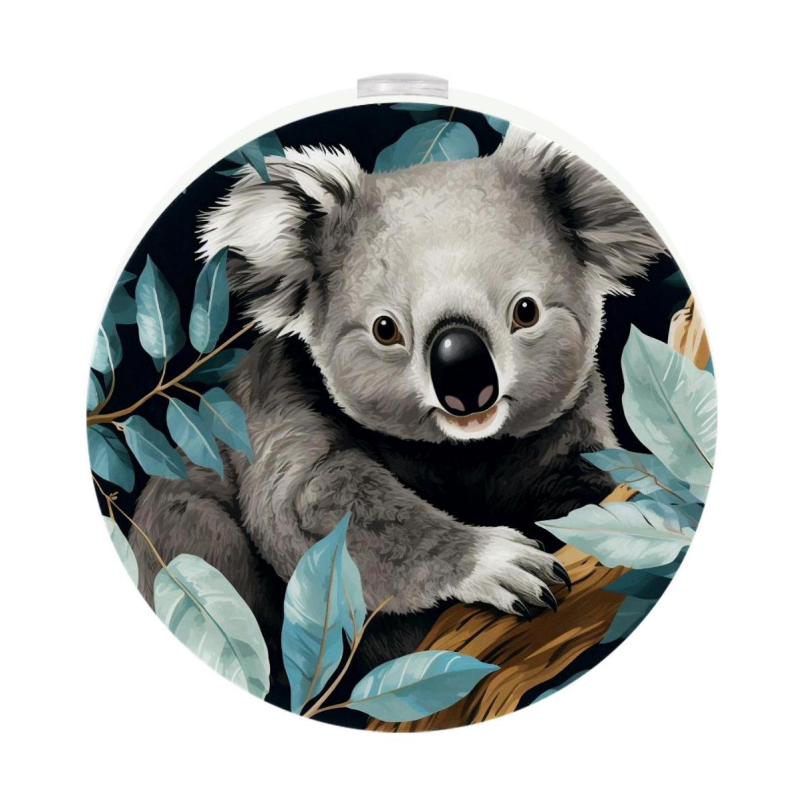 Koala Bright and Compact LED Round Night Light - Set of 2, Energy ...