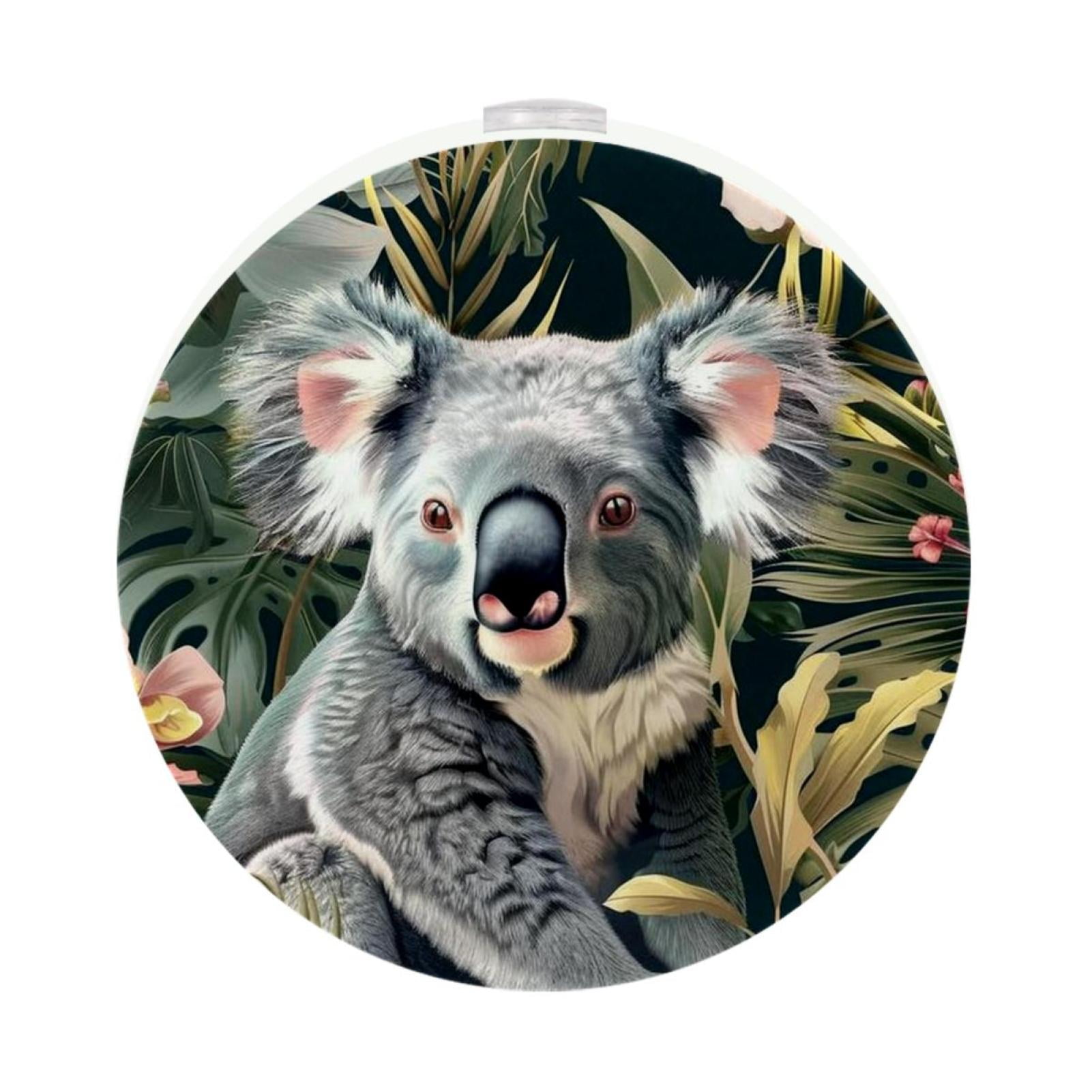 Koala Bright and Compact LED Round Night Light - Set of 2, Energy ...
