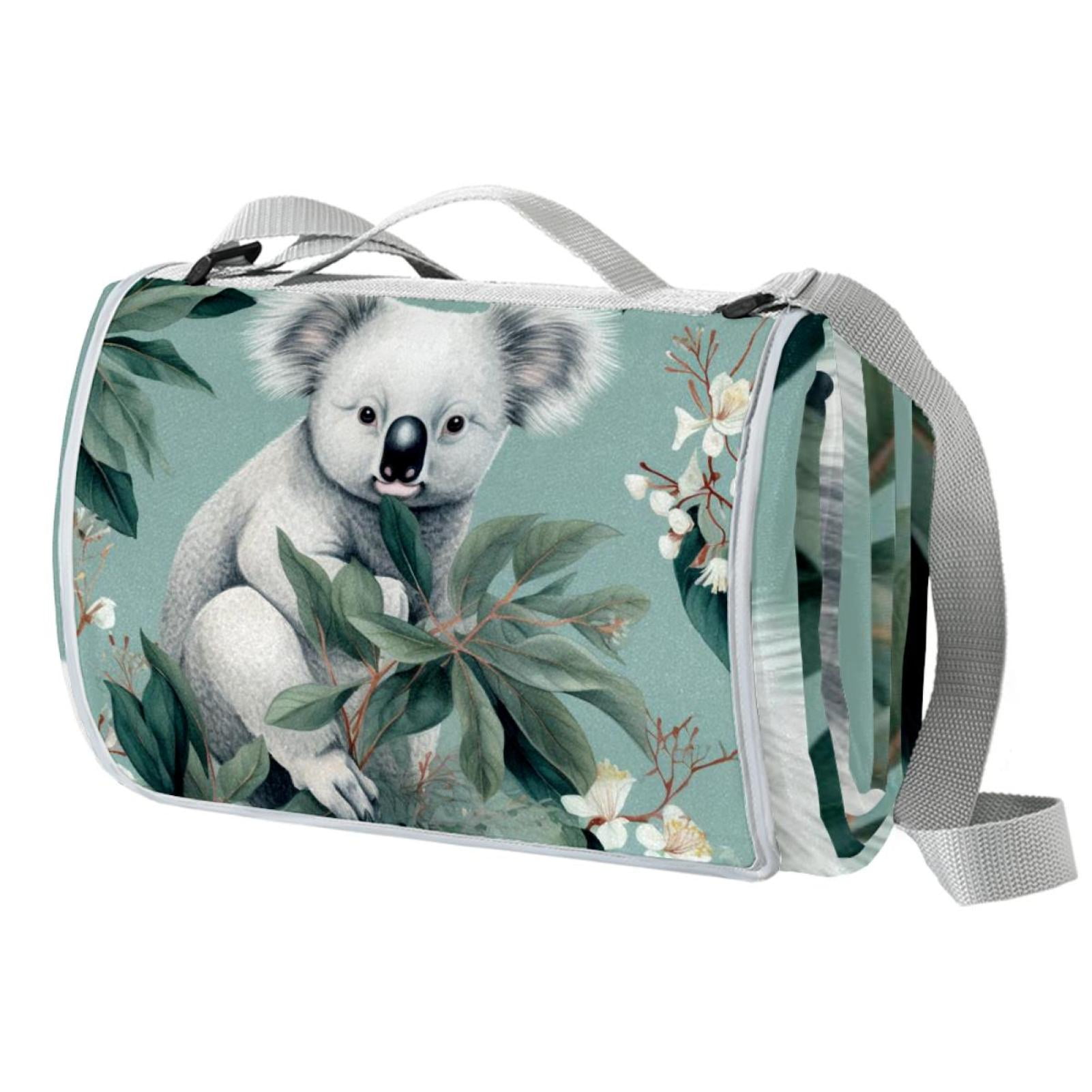 Koala Canvas Beach Blanket Picnic Mat - Oversized Waterproof Outdoor ...