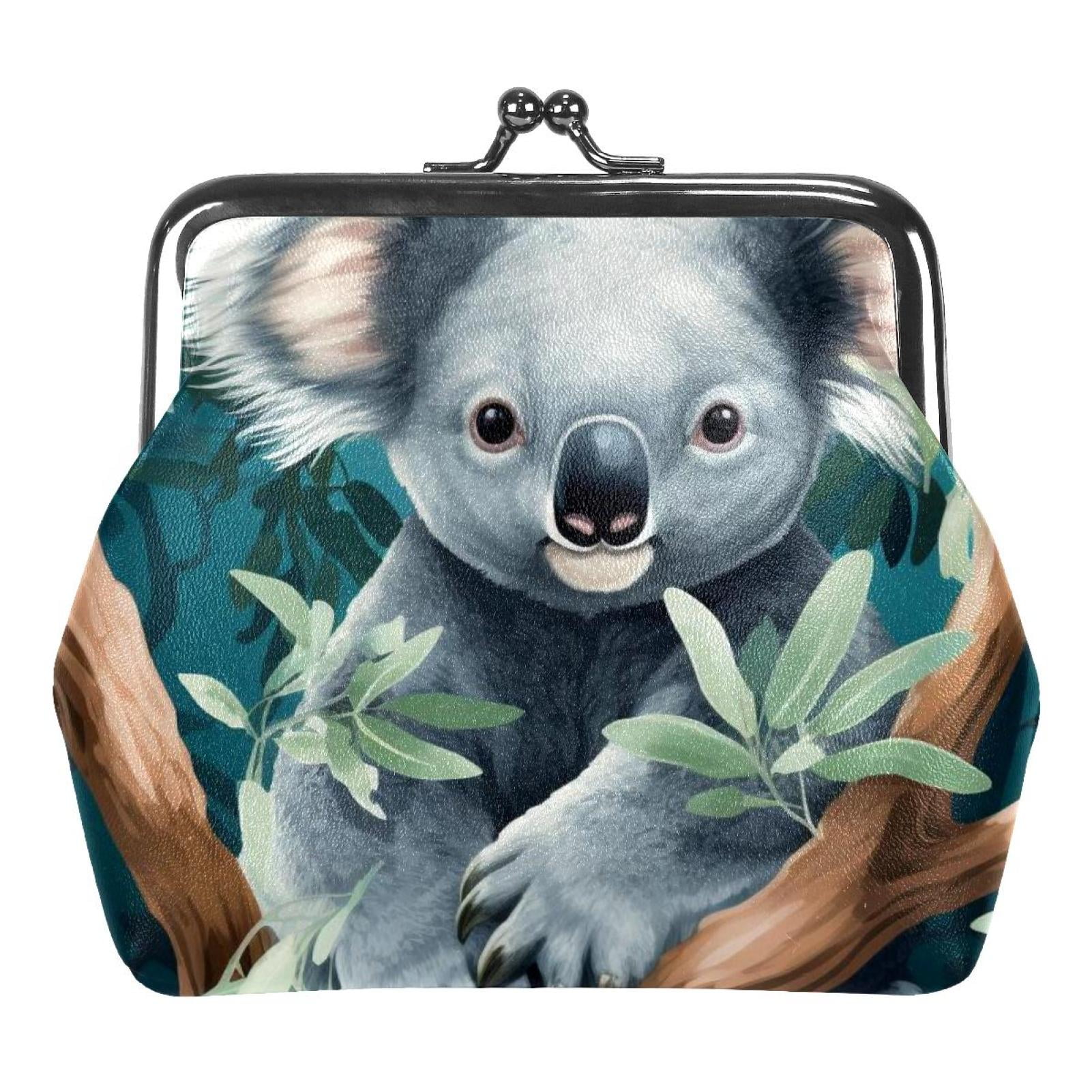 Koala Coin Purse, Kiss Lock Coin Purse, Large Capacity Coin Pouch ...
