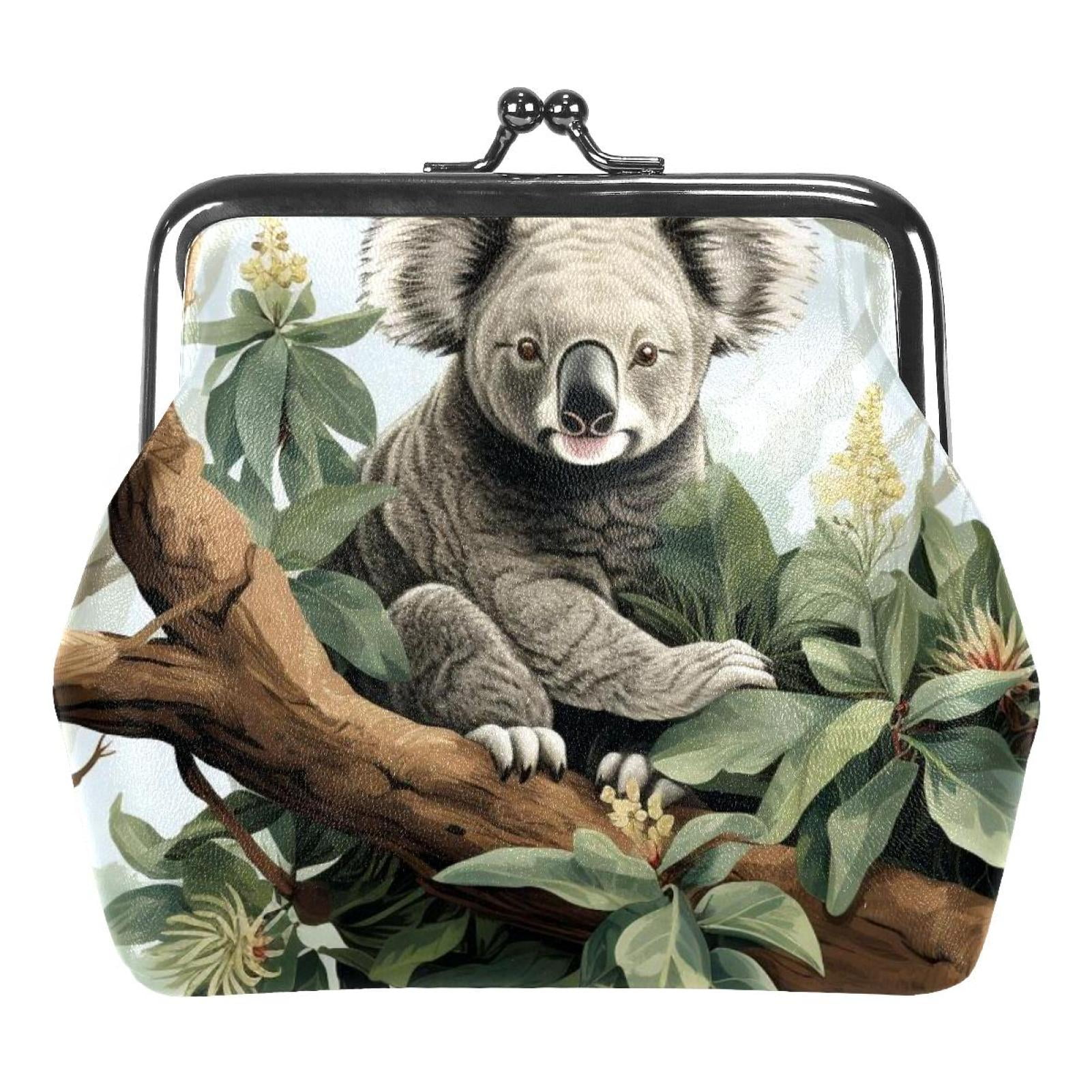Koala Coin Purse, Kiss Lock Coin Purse, Large Capacity Coin Pouch ...