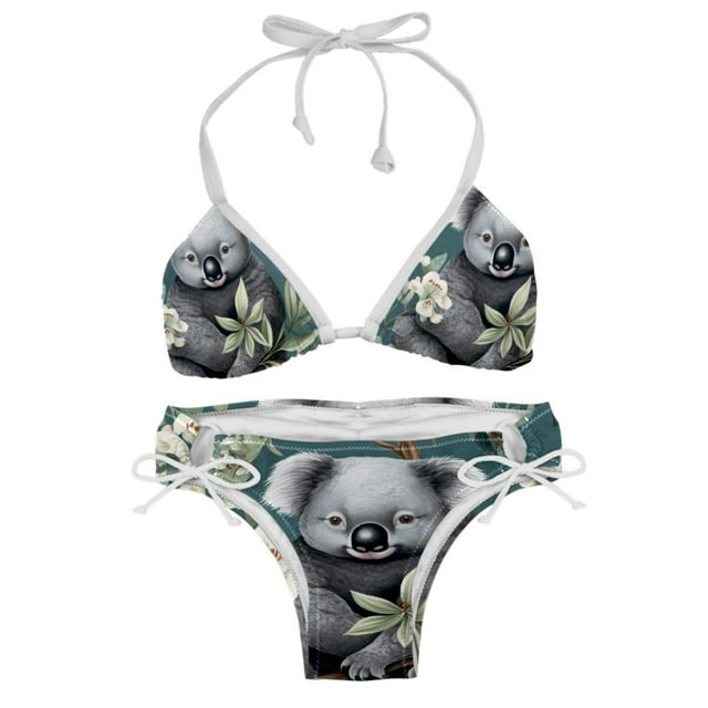 Koala Detachable Sponge Adjustable Strap Bikini Set - Two-Pack Swim ...
