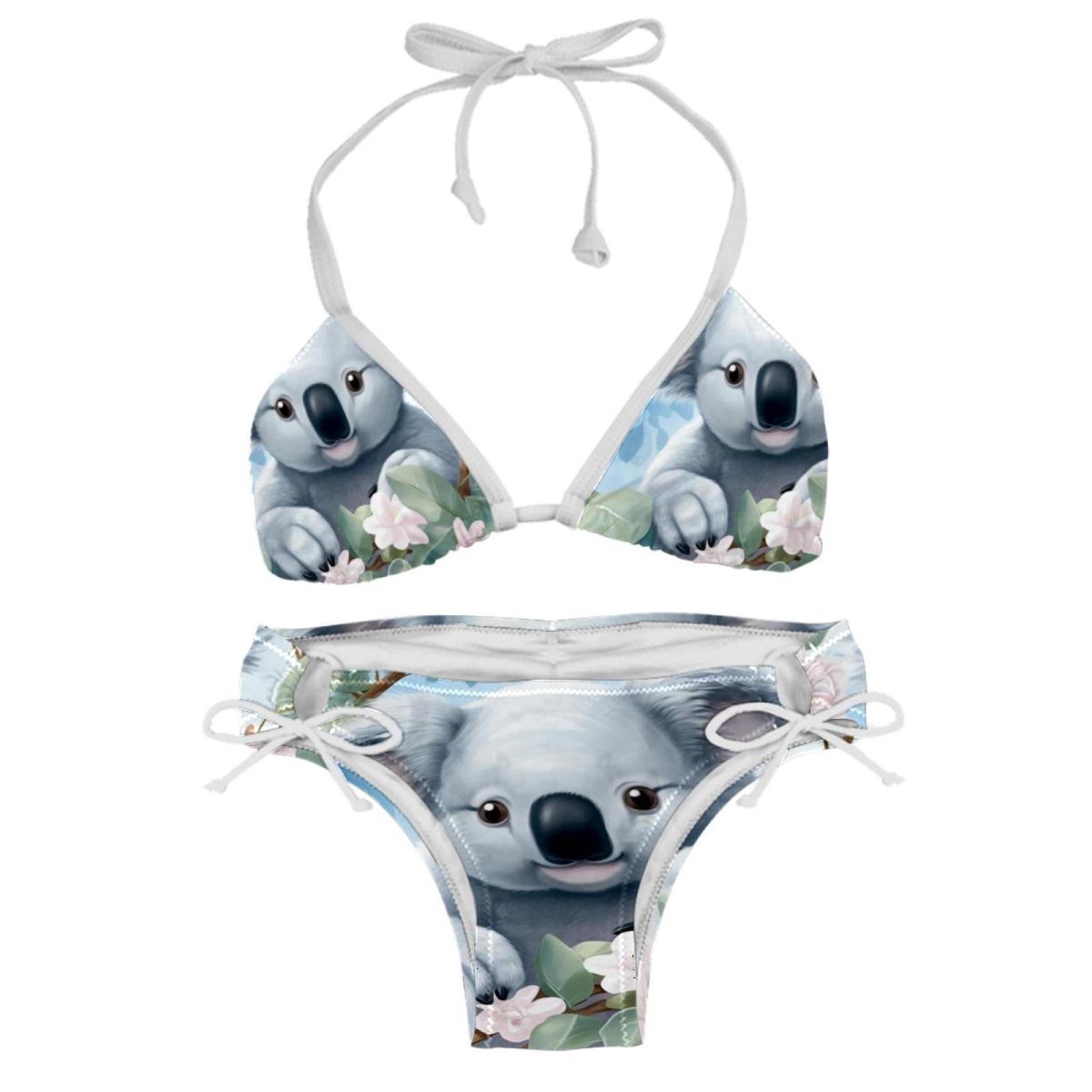 Koala Detachable Sponge Adjustable Strap Bikini Set Two-Pack Swimsuits for All Occasions ...