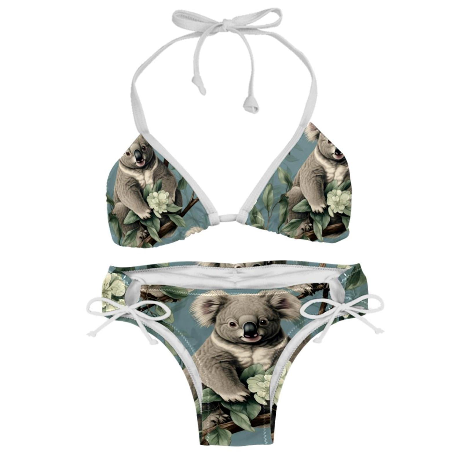 Koala Detachable Sponge Bikini Set with Adjustable Strap, Two-Pack ...