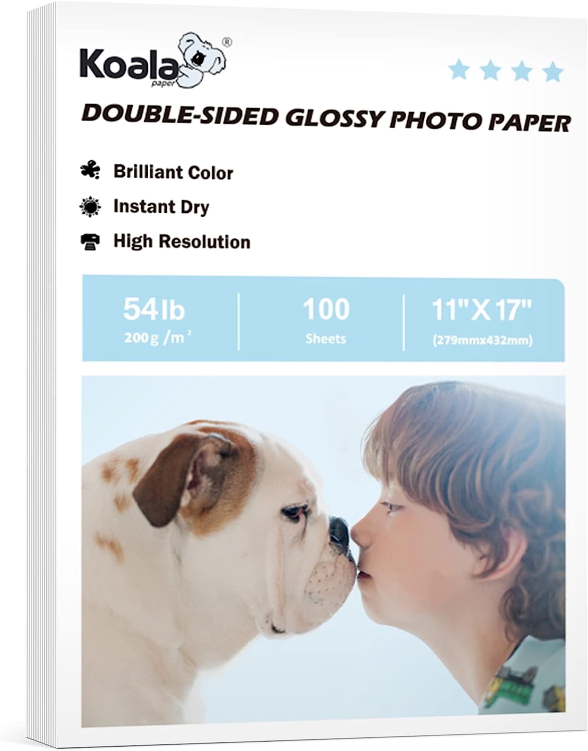 Koala Professional Glossy Double-Sided Photo Paper for Inkjet Printer ...