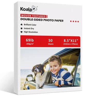 Koala Double Sided Glossy Photo Paper 8.5X11 Thick 200 Sheets 54lb 200gsm Photo Printer Paper ...