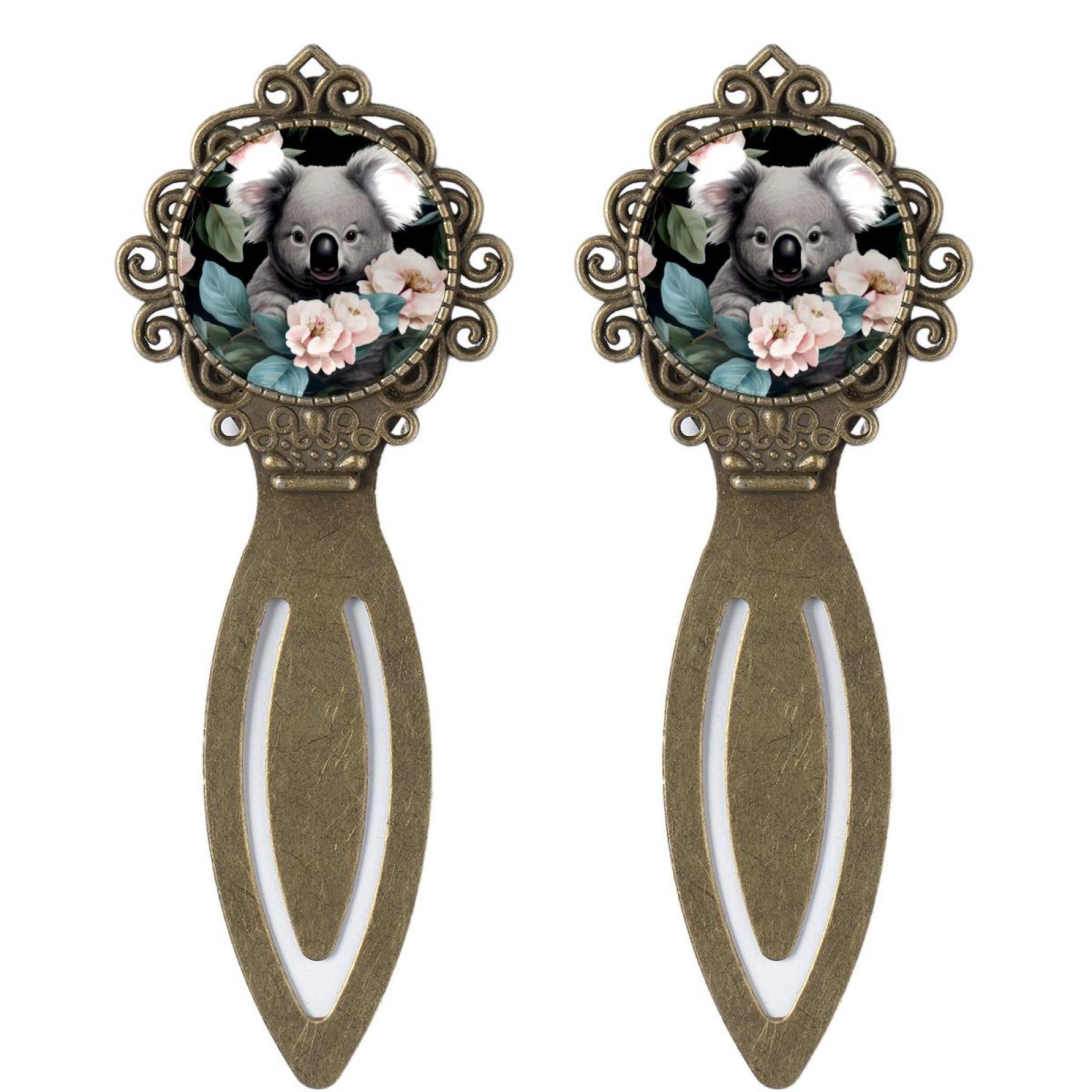 Koala Elegant Stainless Steel Vintage Copper-Colored Lace Bookmarks ...