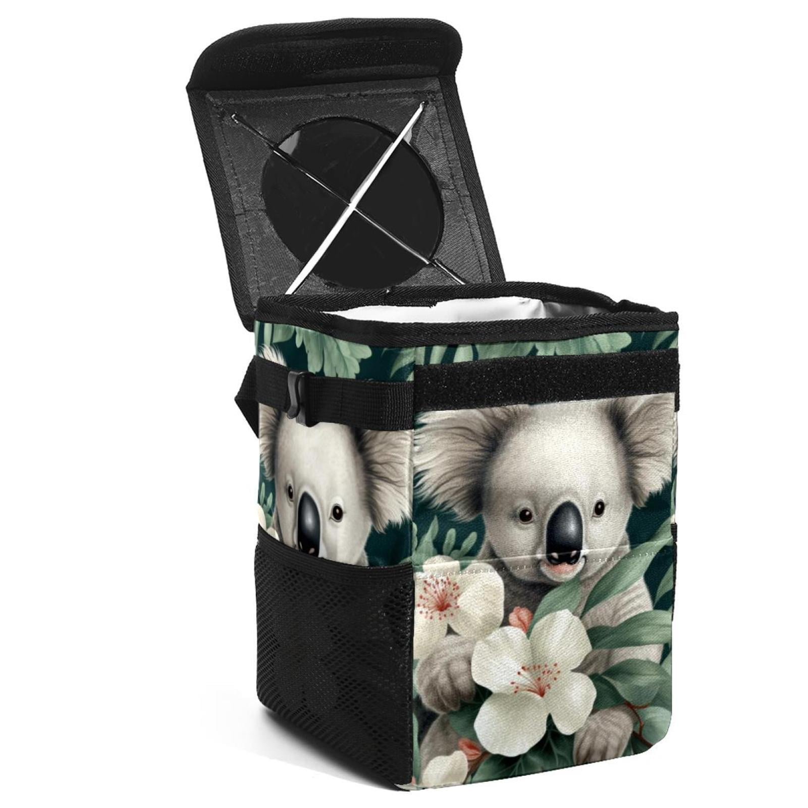 Koala Foldable Car Garbage Can with Lid, Leak-proof, Hanging Storage ...
