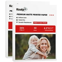 Koala Glossy Photo Printer Paper, 200 Sheets, 8.5x11, Thin 30 LB 6Mil for Photos, DIY - Walmart.com