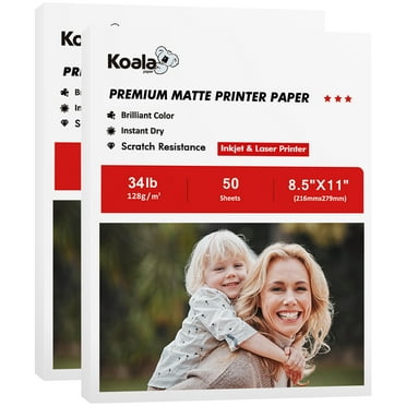 Koala Double Sided Glossy Photo Paper 11x17 inches 120gsm 32lb 100 Sheets for Inkjet Printer ...