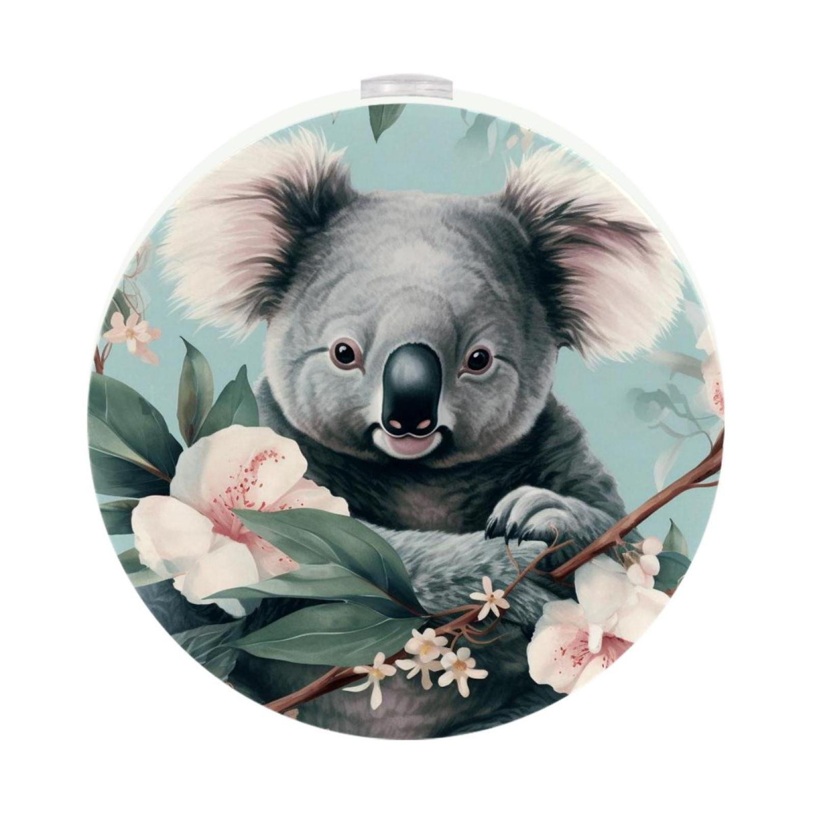 Koala LED Round Night Light-2PCS | Energy-Efficient Plug-in Nightlights ...