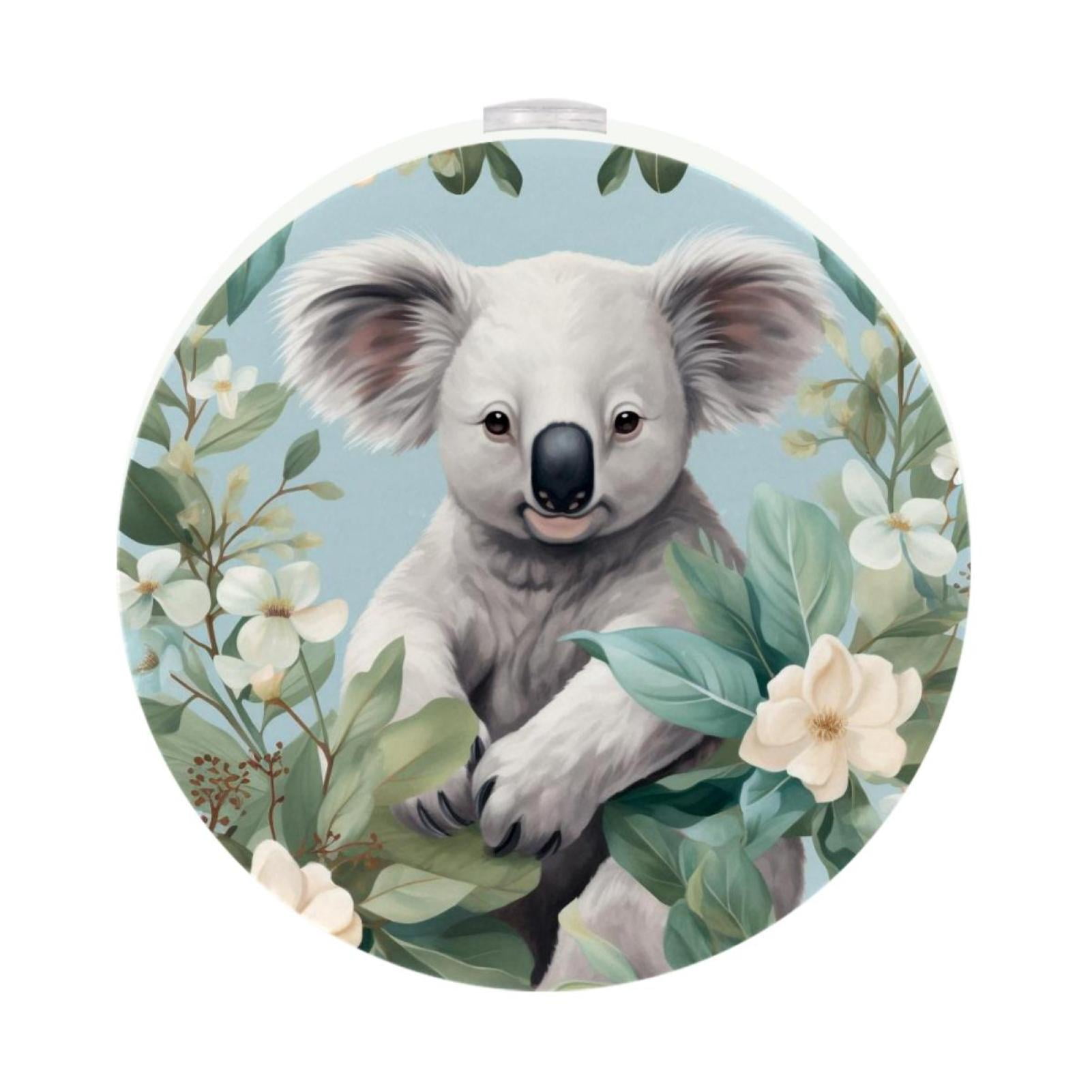 Koala LED Round Night Light 2PCS - Motion Sensor Activated Soft Glow ...