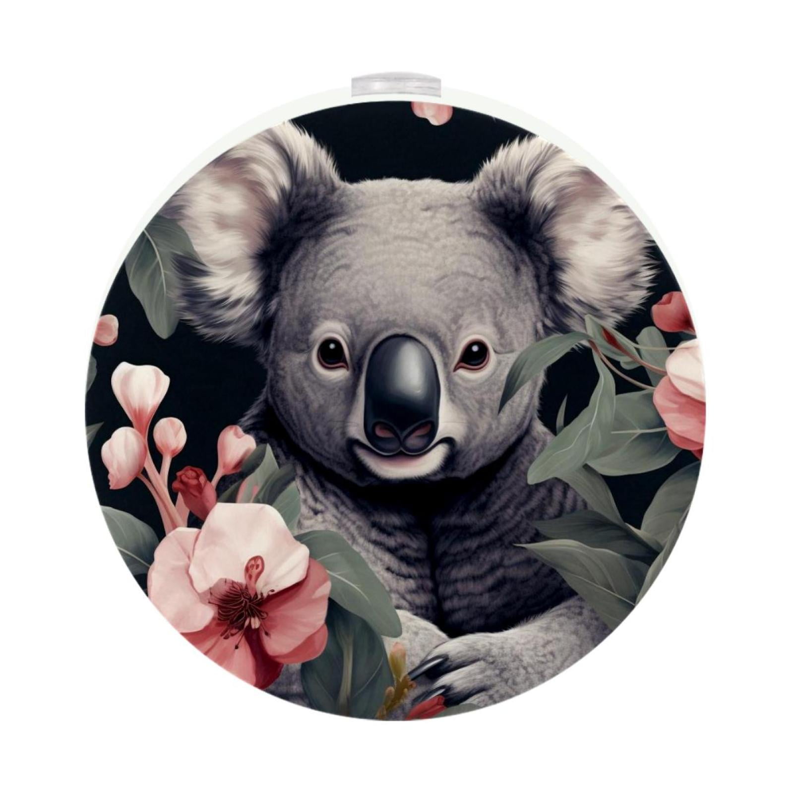 Koala LED Round Night Light - 2PCS, Plug-in Dusk-to-Dawn Sensor, Energy ...