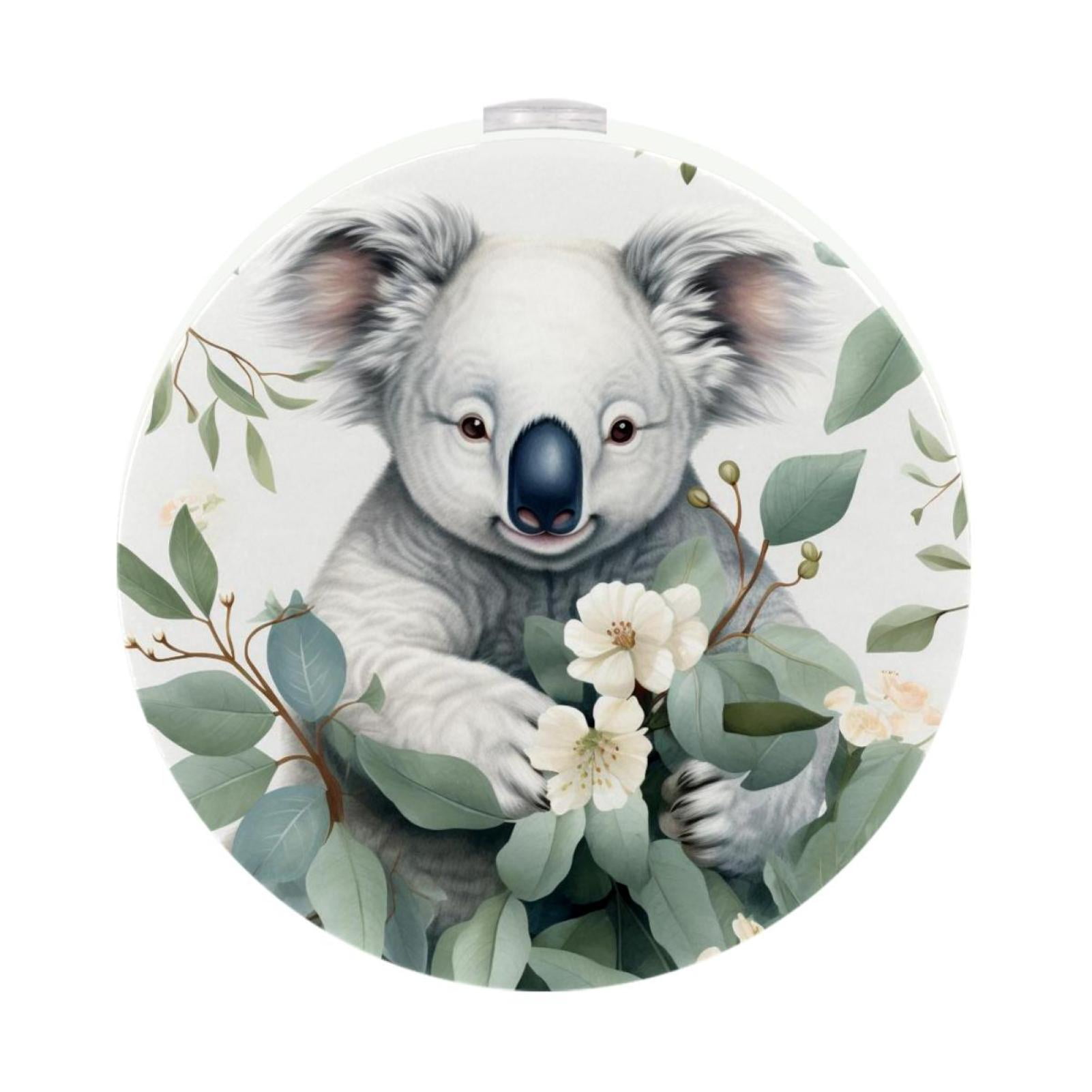 Koala LED Round Night Light-2PCS Ultra Bright Candle Battery Powered ...