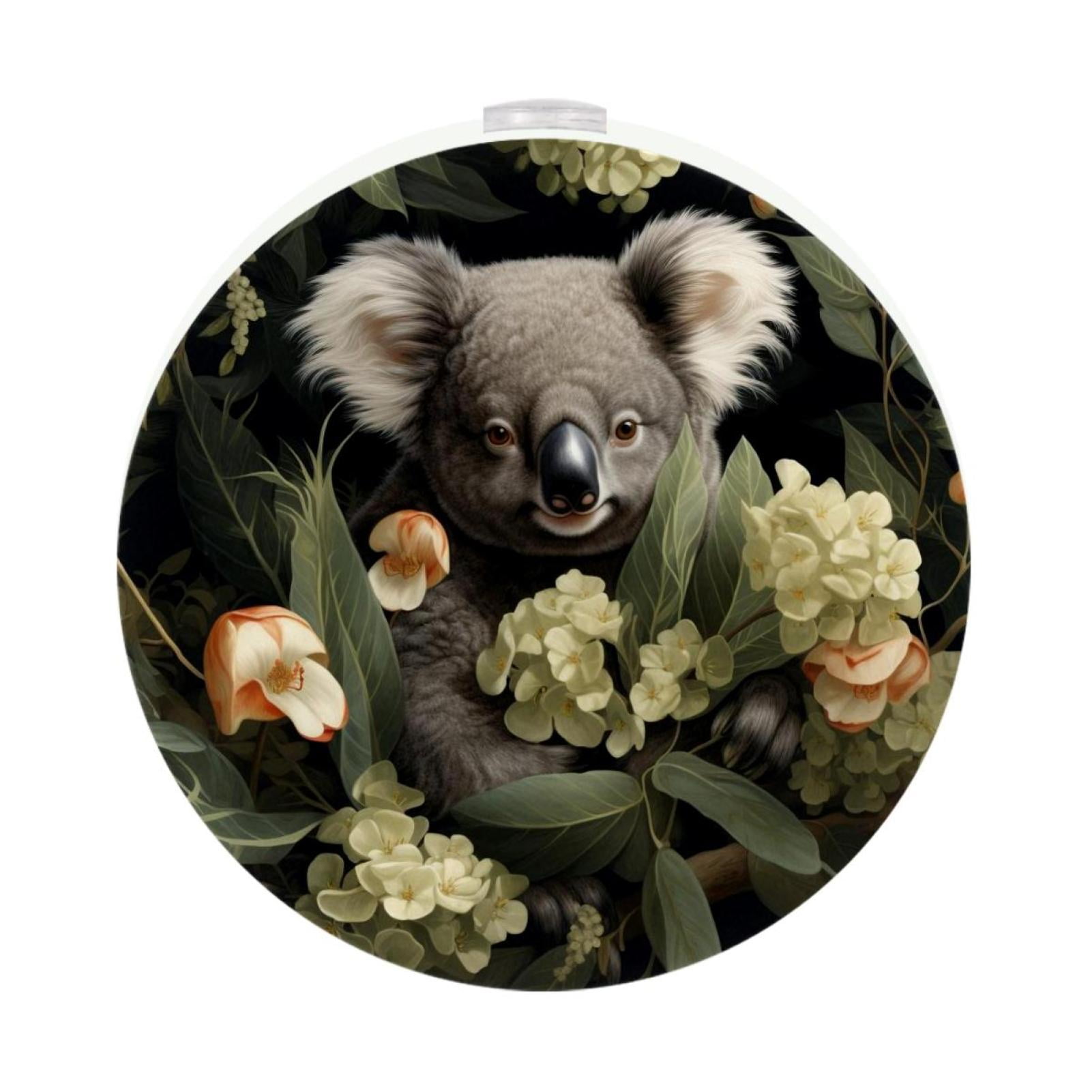 Koala LED Round Night Light-2PCS Ultra Bright Candle Battery Powered ...