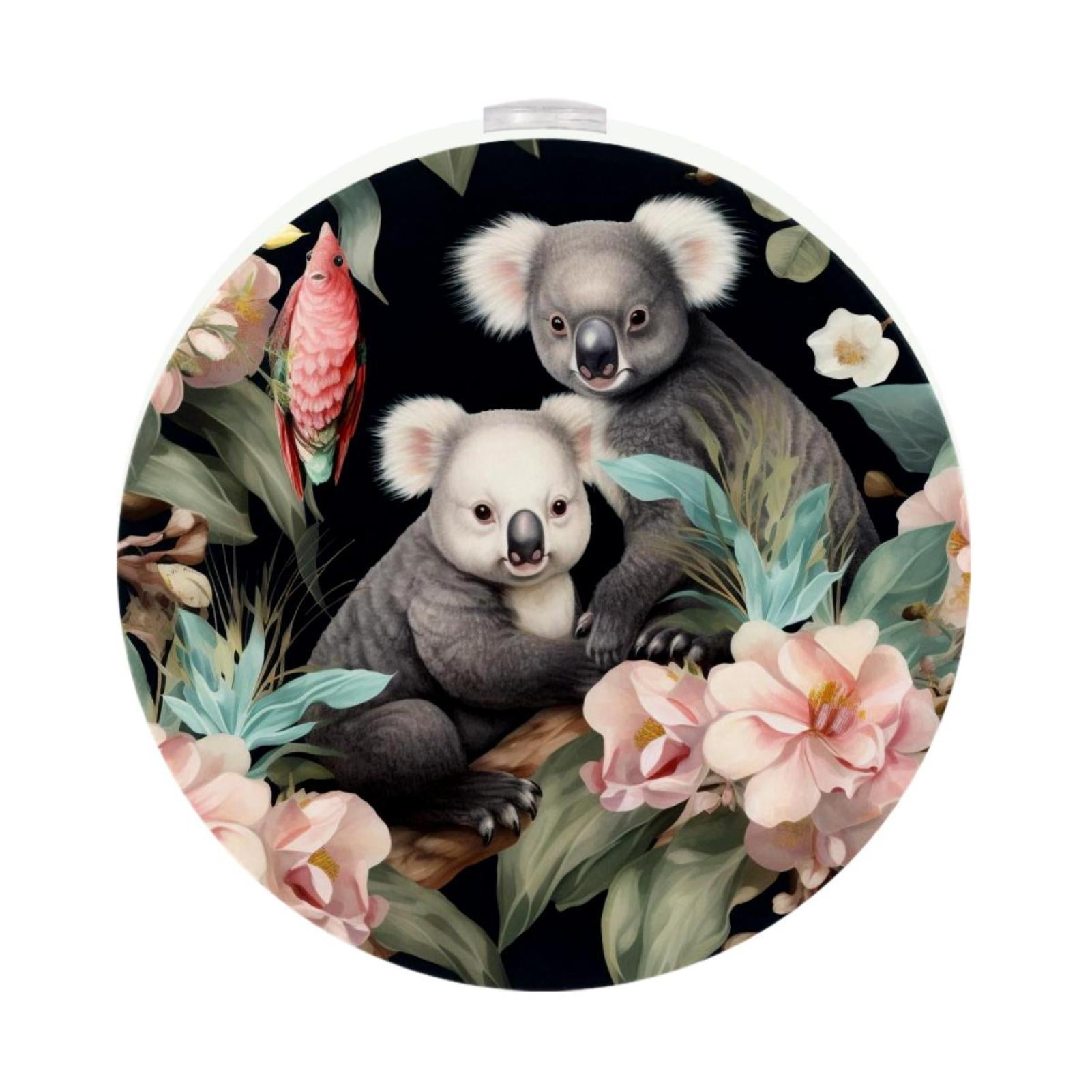 Koala LED Round Night Light-2PCS Ultra Bright Candle Battery Powered ...