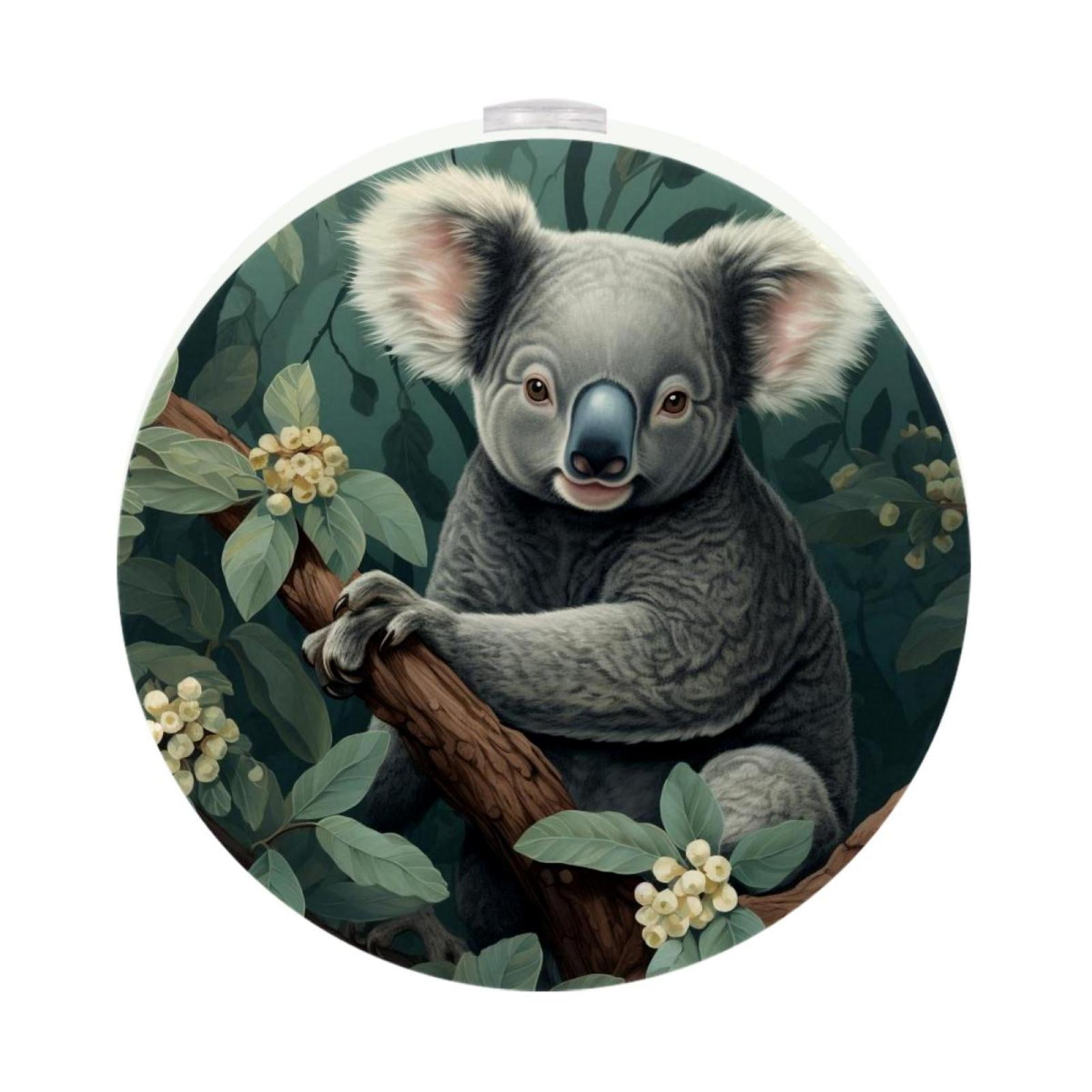 Koala LED Round Night Light-2PCS Ultra Bright Candle Battery Powered ...