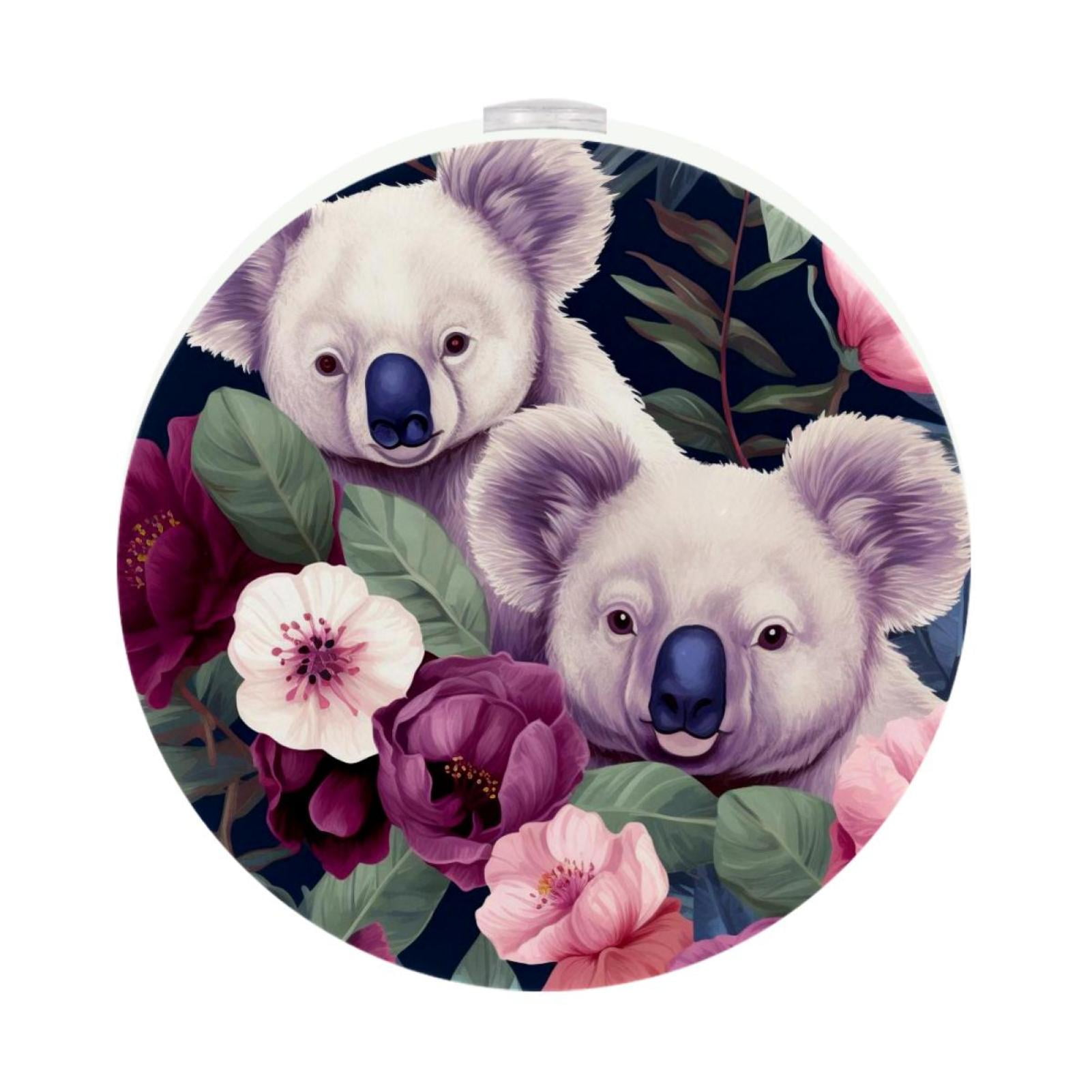 Koala LED Round Night Light-2PCS: Wireless & Portable Small Lights for ...