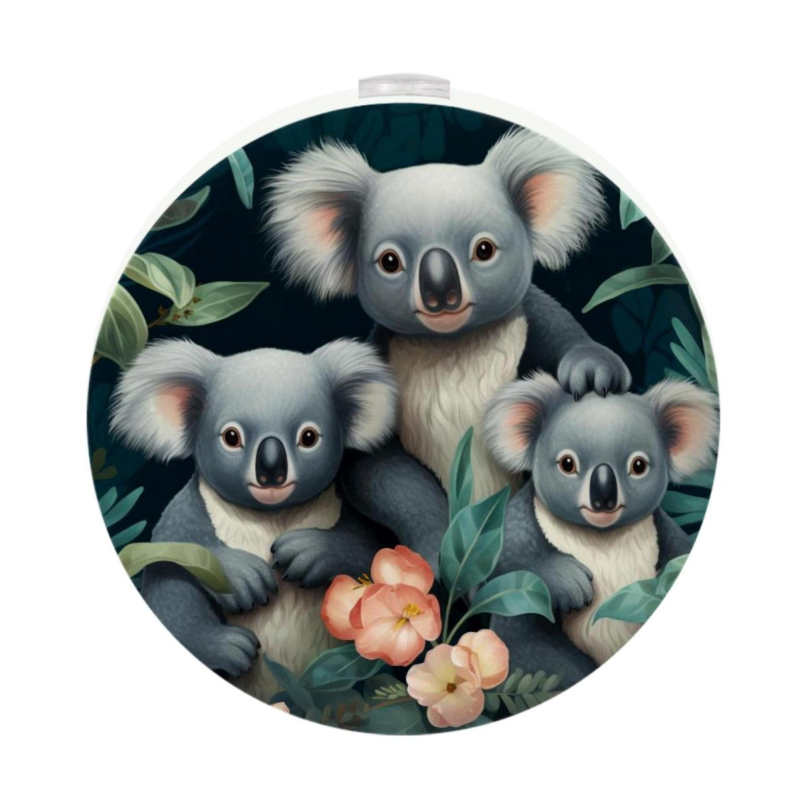 Koala LED Round Night Light-2PCS for a Relaxing and Safe Ambiance in ...
