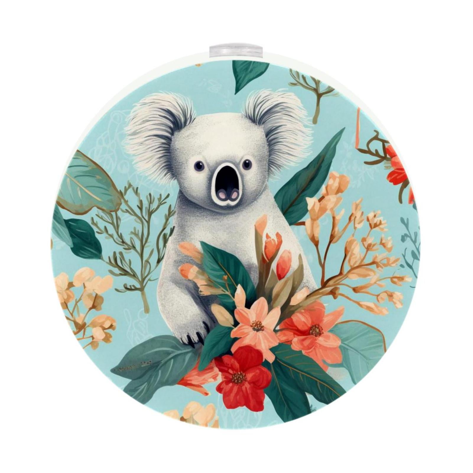 Koala LED Round Night Light-2pcs: Energy-efficient, Environmentally ...