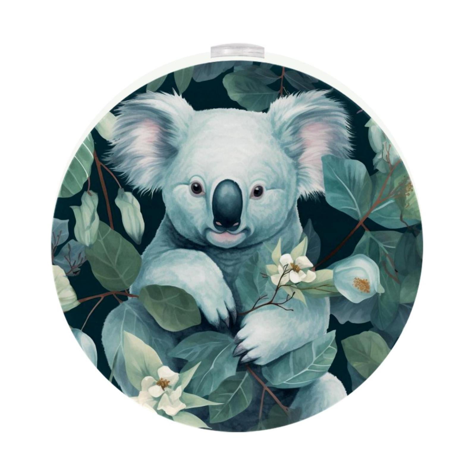 Koala LED Round Night Light-2pcs: Energy-efficient, Environmentally ...