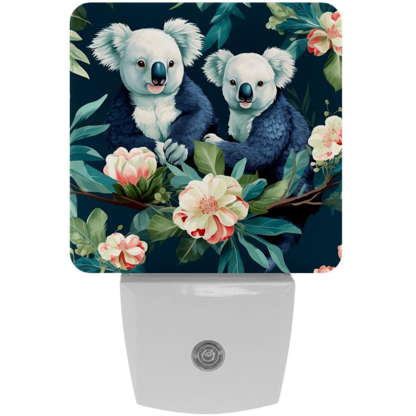 Koala LED Square Night Lights - Energy Efficient Plug-in Wall Lamp with ...
