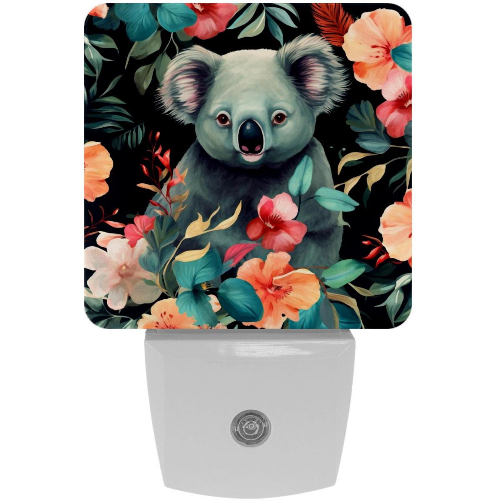 Koala LED Square Night Lights - Energy Efficient Plug-in Wall Lamp with ...