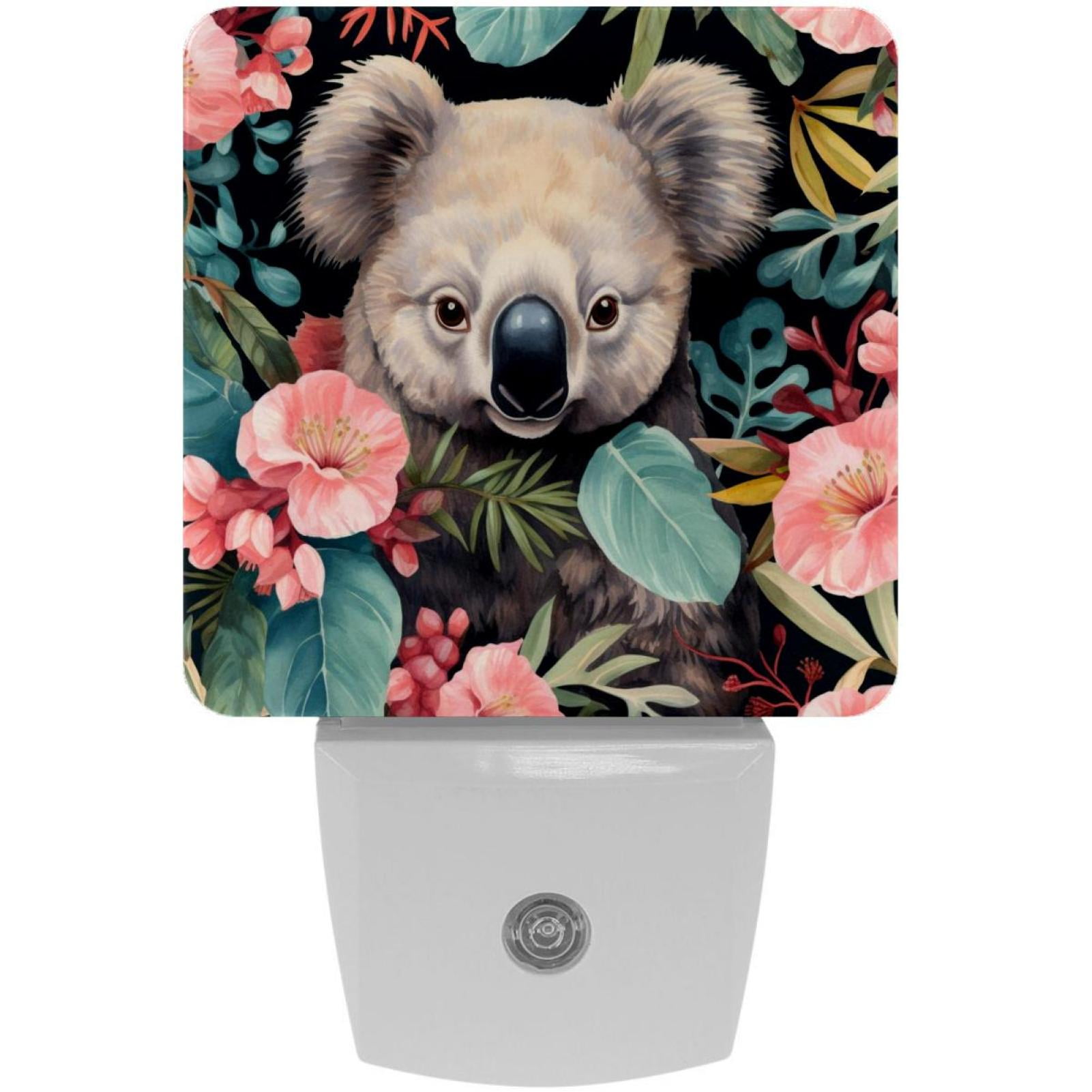 Koala LED Square Night Lights - Energy Efficient Plug-in Wall Lamp with ...