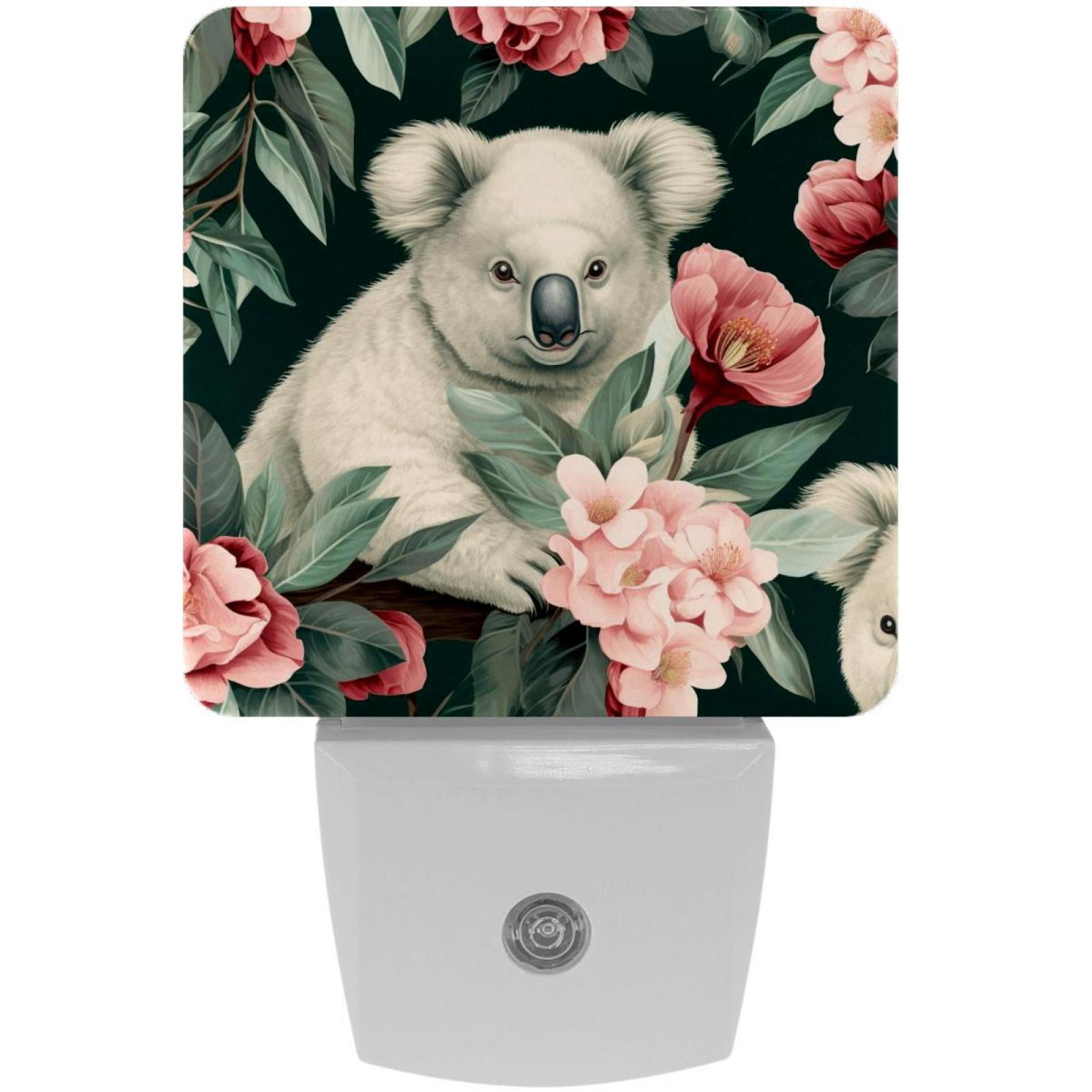 Koala LED Square Night Lights - Energy Efficient Plug-in Wall Lamp with ...