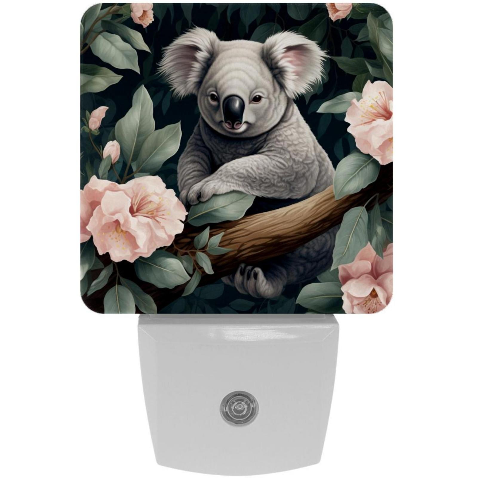Koala LED Square Night Lights for Bedroom and Living Room, Decorative ...