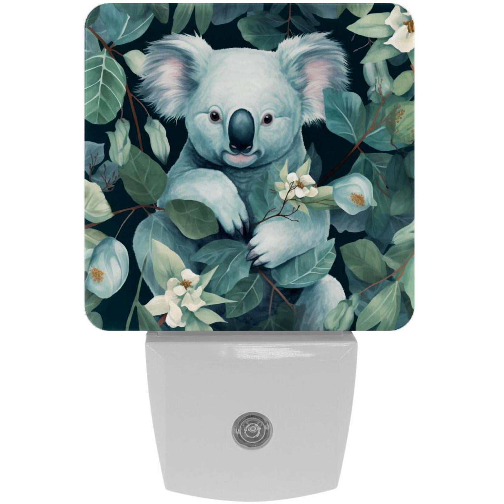 Koala LED Square Night Lights for Bedroom and Living Room, Decorative ...