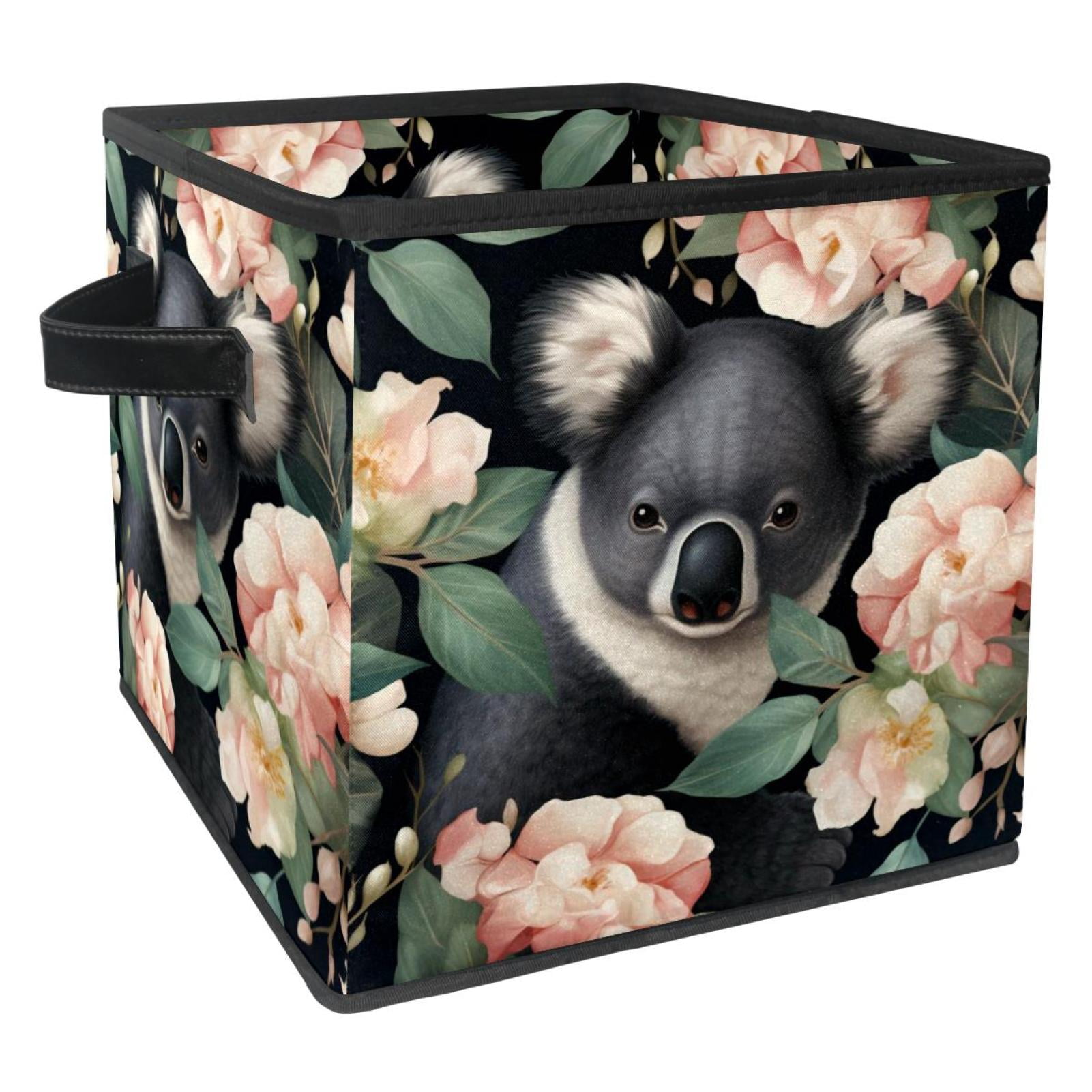 Koala Large Capacity Foldable Storage Container Basket with Handle, 10. ...