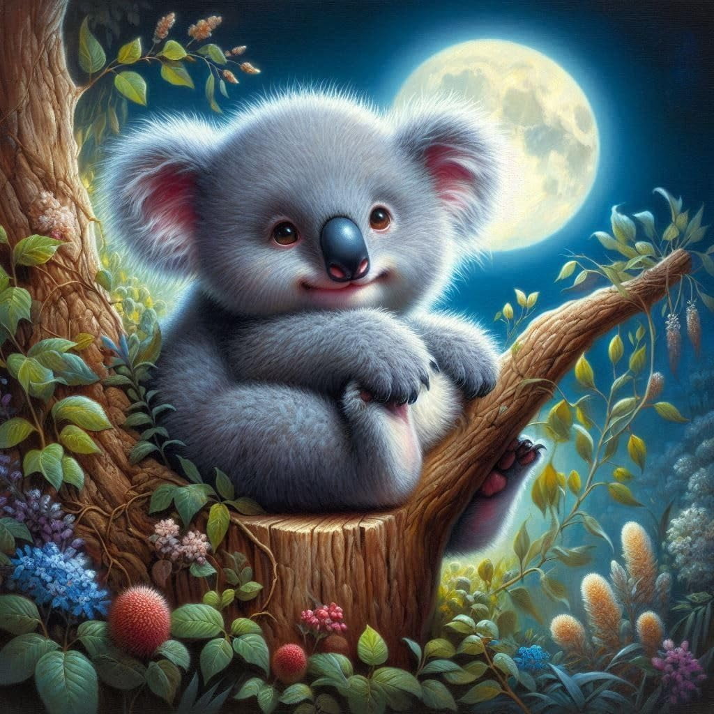 Koala Laugh Love Live Today is A Good Day 500 Piece Creative Fun Jigsaw ...