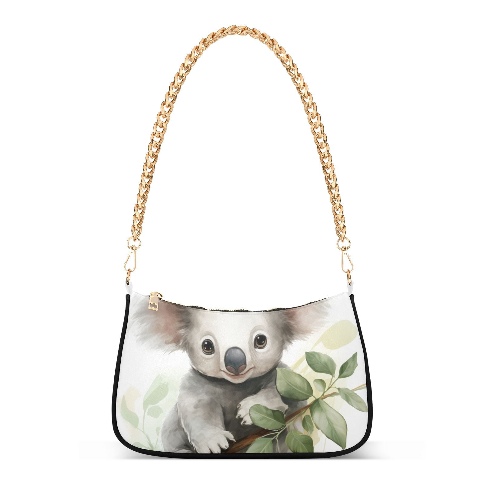 Koala Leaves GreyWomen Small Shoulder Bag Crossbody Tote Hobo Bags ...