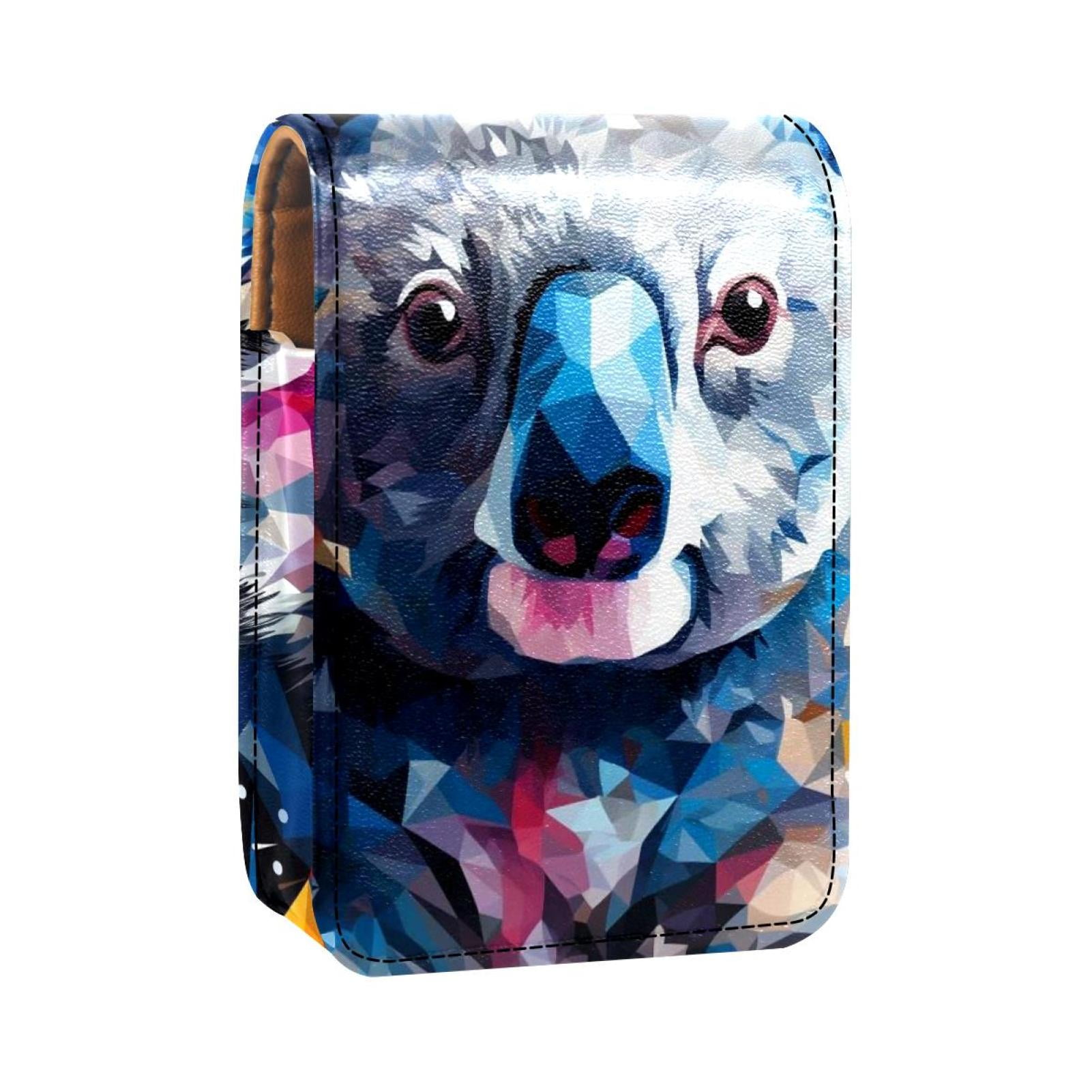 Koala Makeup Bag Lipstick Case with Mirror, Portable, Compact, Lipstick ...