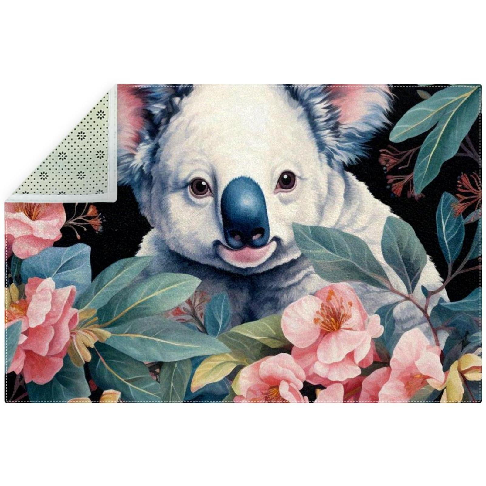 Koala Modern Geometric Polyester Area Rug - Grey and White Contemporary ...