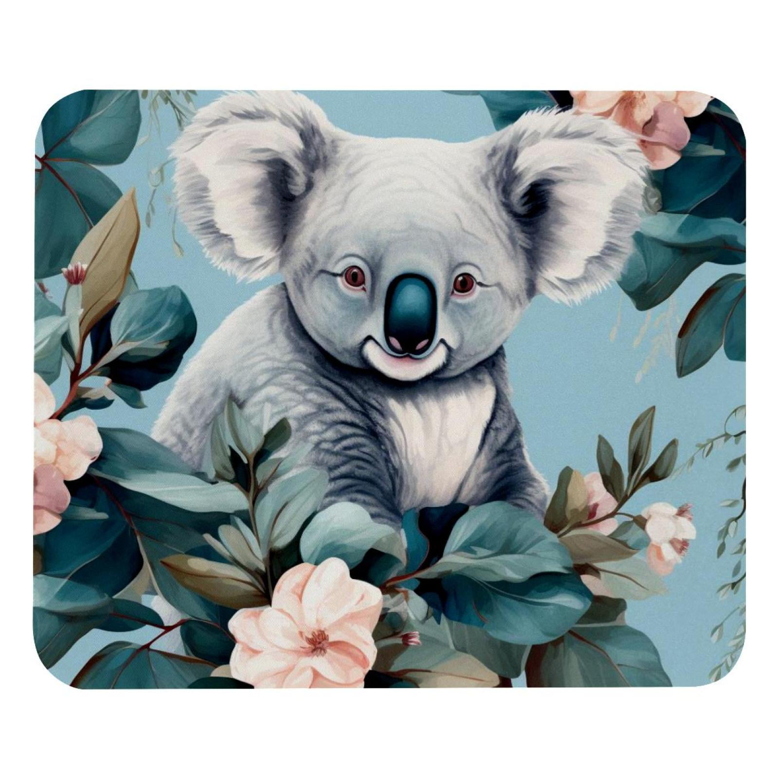 Koala Mouse Pad, Rubber Base Computer Mouse Pads for Wireless Mouse ...