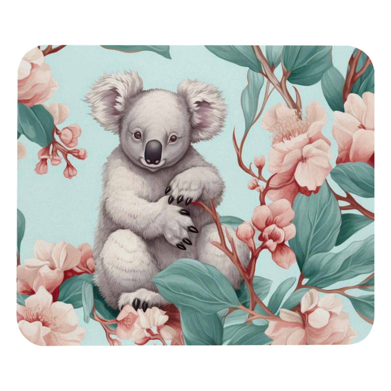 Koala Mouse Pad, Rubber Base Computer Mouse Pads for Wireless Mouse ...