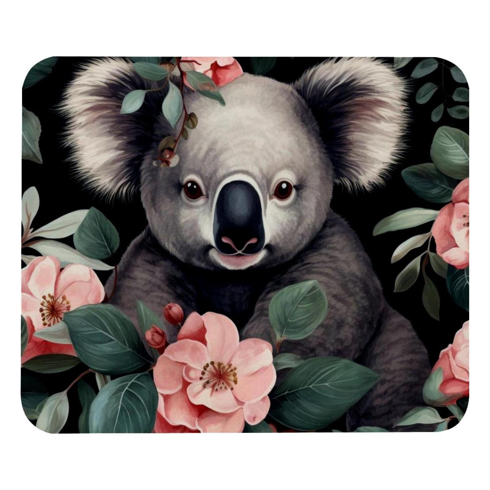 Koala Mouse Pad, Rubber Base Computer Mouse Pads for Wireless Mouse ...
