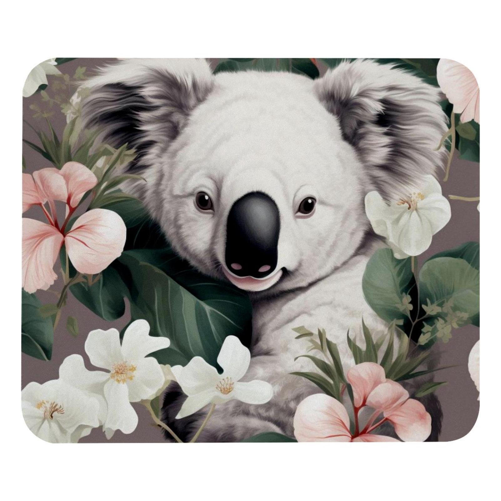 Koala Mouse Pad, Rubber Base Computer Mouse Pads for Wireless Mouse ...