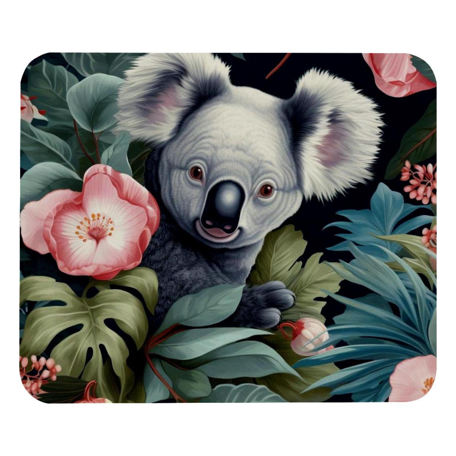 Koala Mouse Pad, Rubber Base Computer Mouse Pads for Wireless Mouse ...