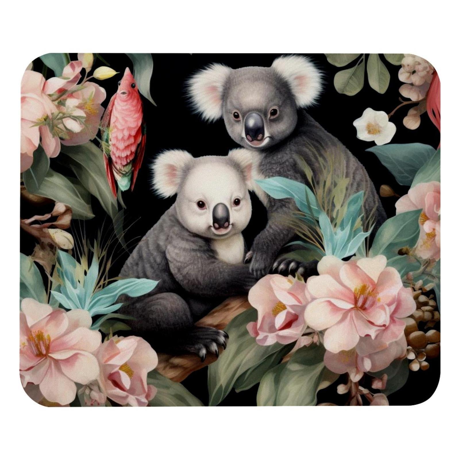 Koala Mouse Pad, Rubber Base Computer Mouse Pads for Wireless Mouse ...