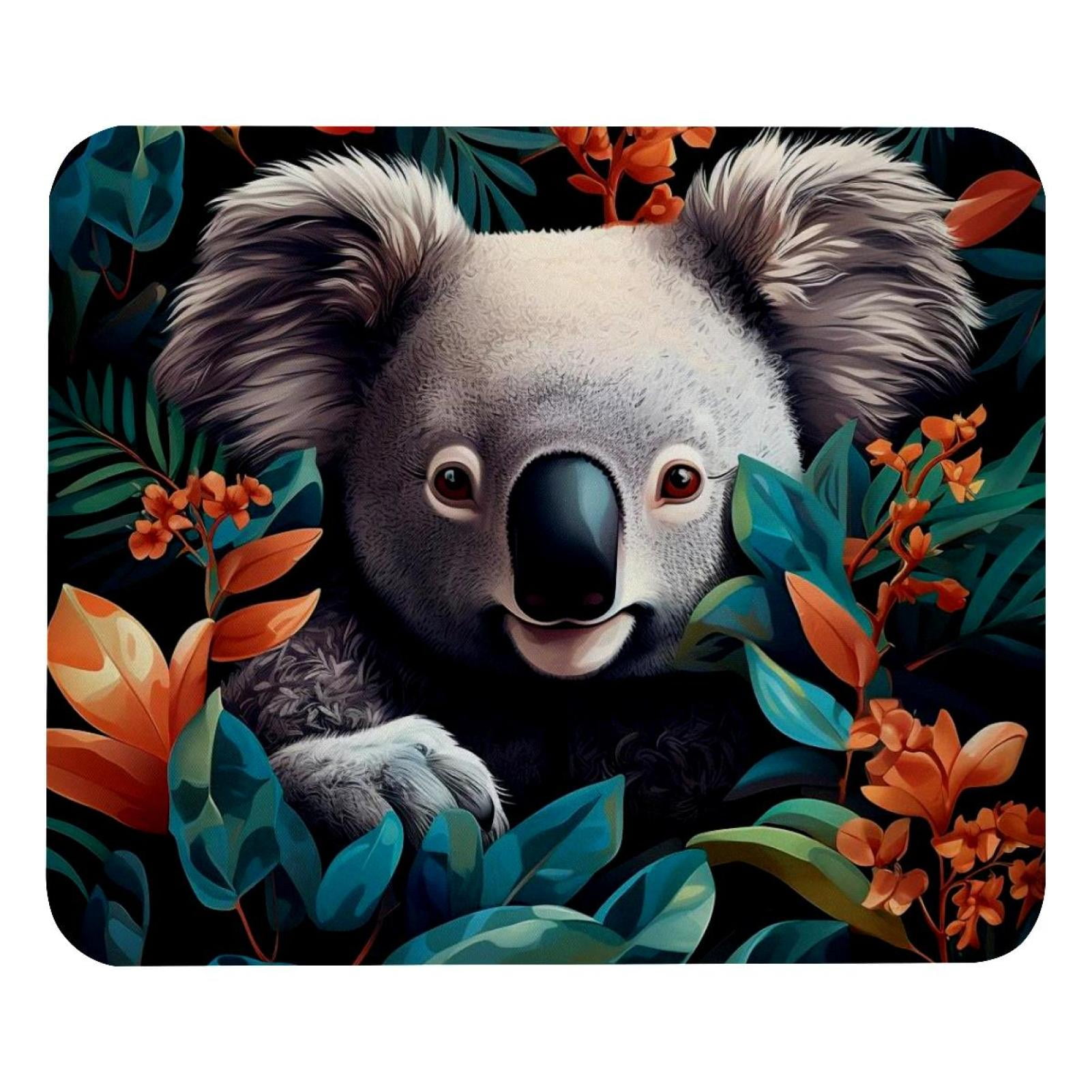 Koala Mouse Pad, Rubber Base Computer Mouse Pads for Wireless Mouse ...