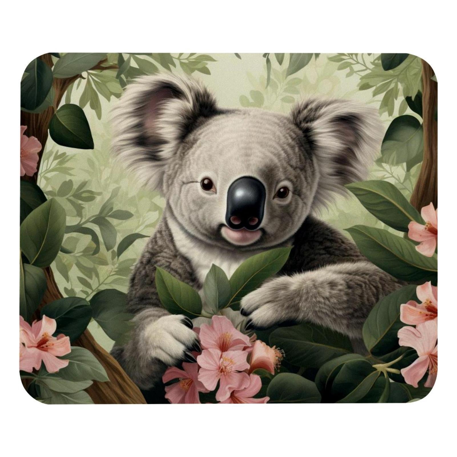 Koala Mouse Pad, Rubber Base Computer Mouse Pads for Wireless Mouse ...