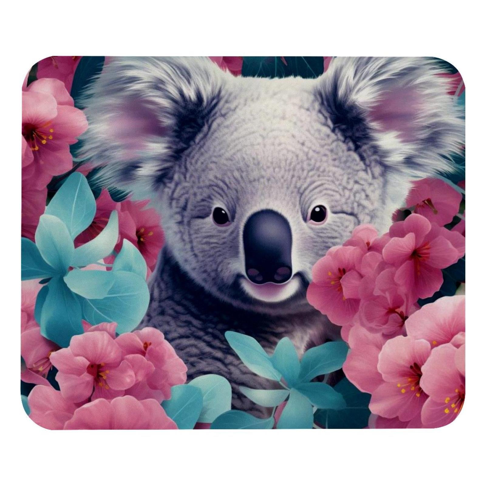 Koala Mouse Pad, Rubber Base Computer Mouse Pads for Wireless Mouse ...