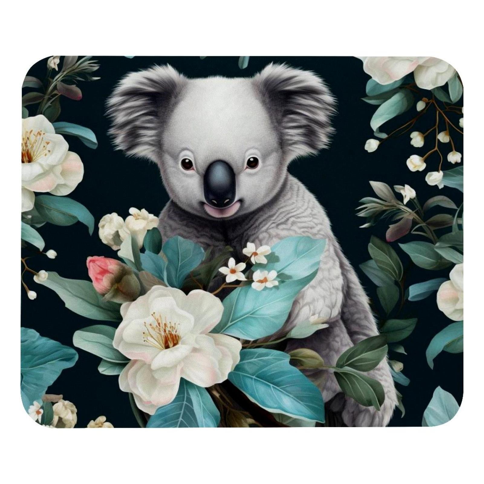 Koala Mouse Pad for Wireless Mouse Home Office Desk Laptop with Rubber ...